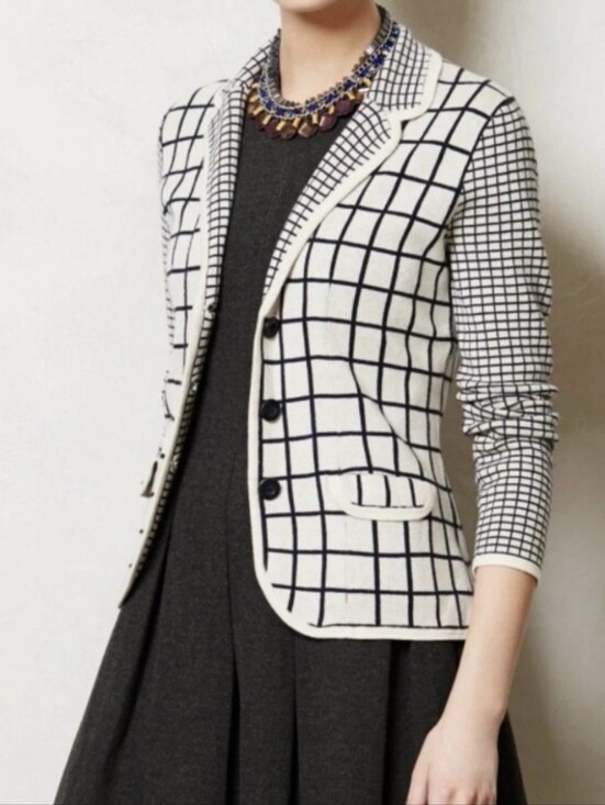 sparrow | Jackets & Coats | Sparrow Anthropologie Blue And White ...